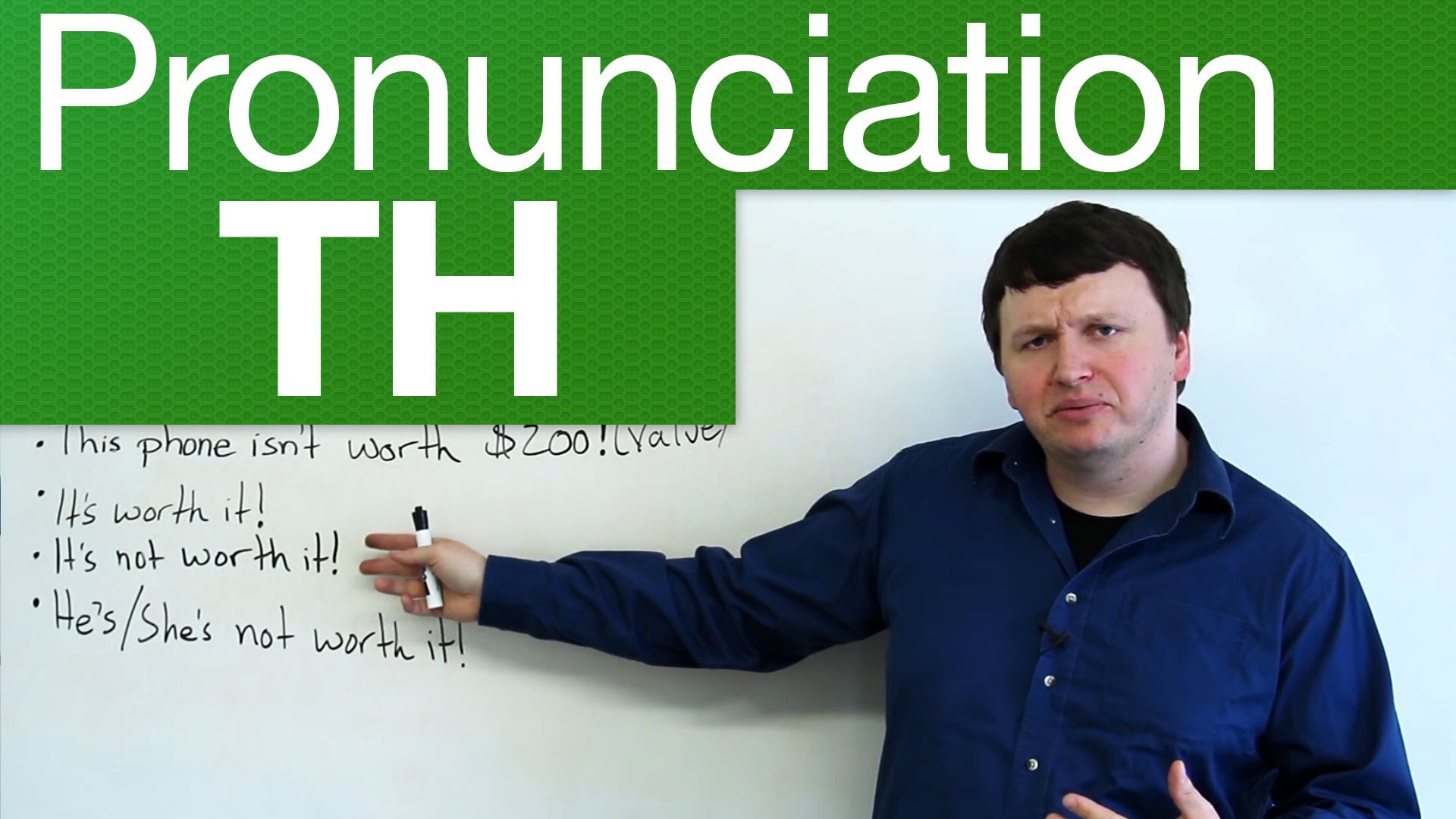 Pronuncation TH - Videos in Levels